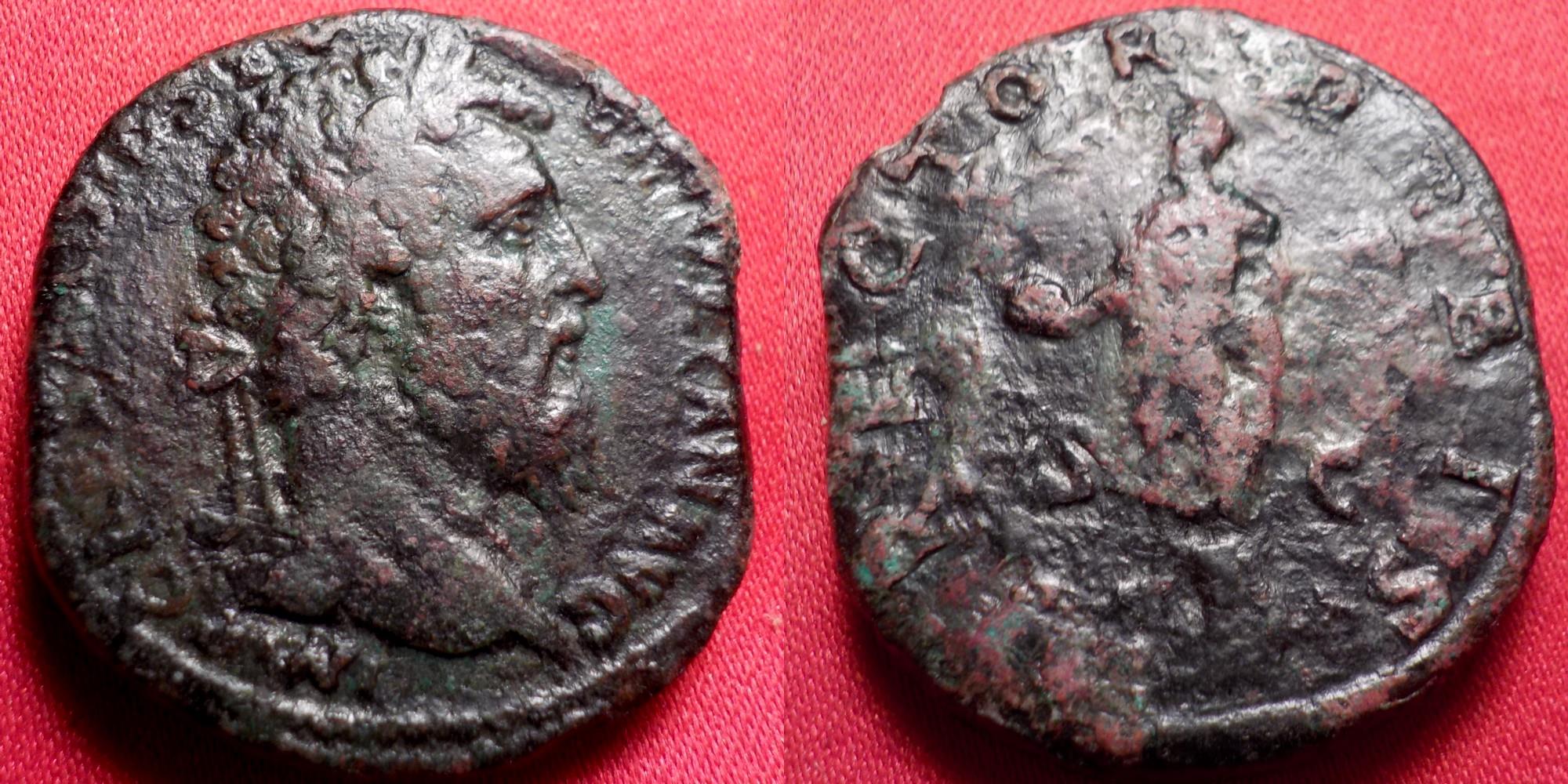 DIDIUS JULIANUS AE sestertius. RECTOR ORBIS, Didius Julianus standing ...