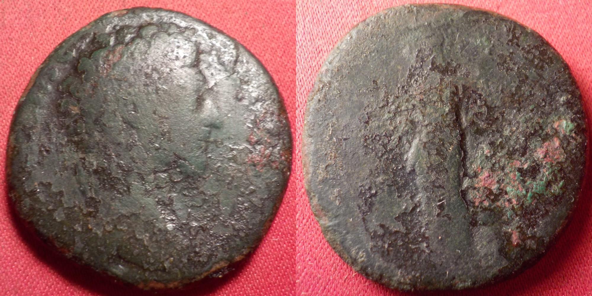 MARCUS AURELIUS AE sestertius. FELICITAS standing, holding caduceus ...