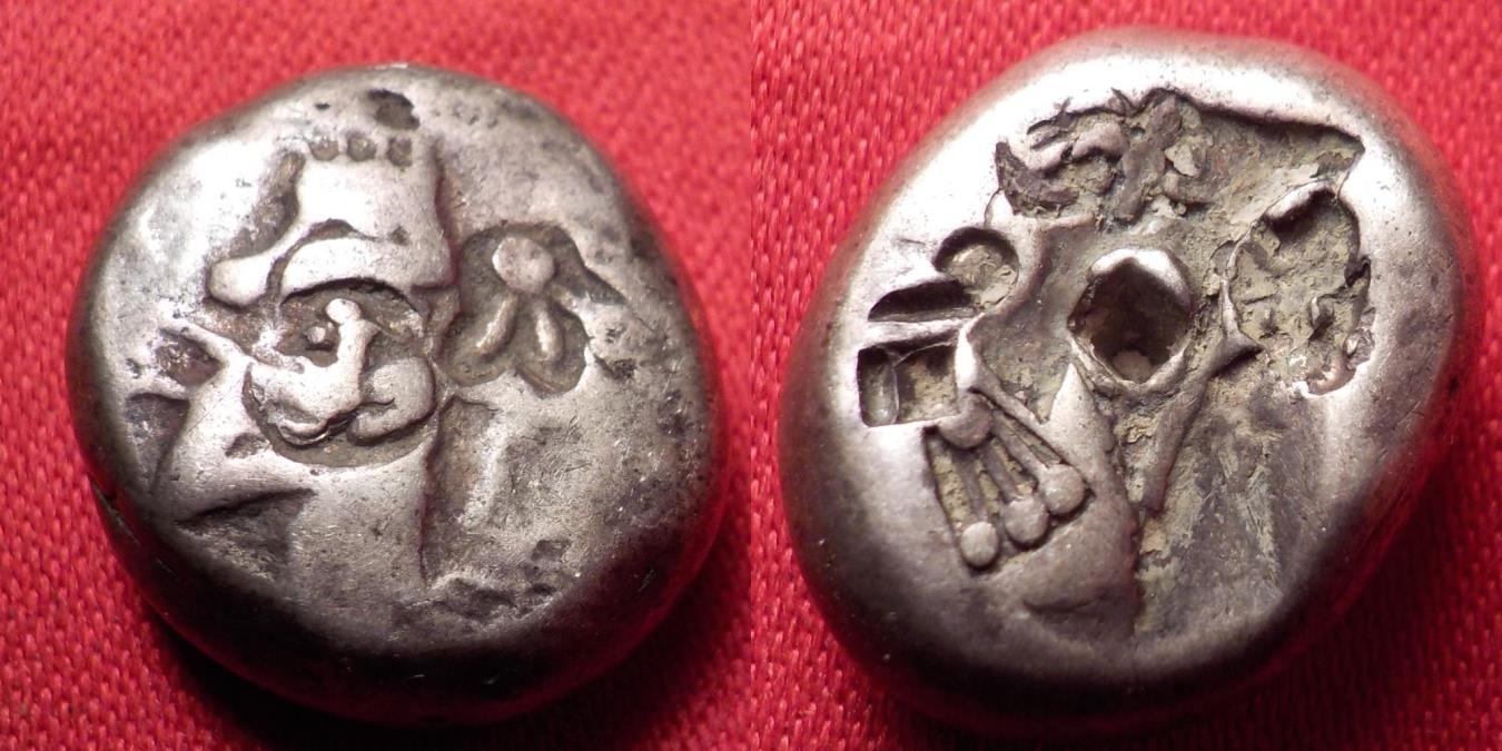 ACHAEMENID EMPIRE AR silver siglos, Kings of Persia, 450-330 BC. King ...