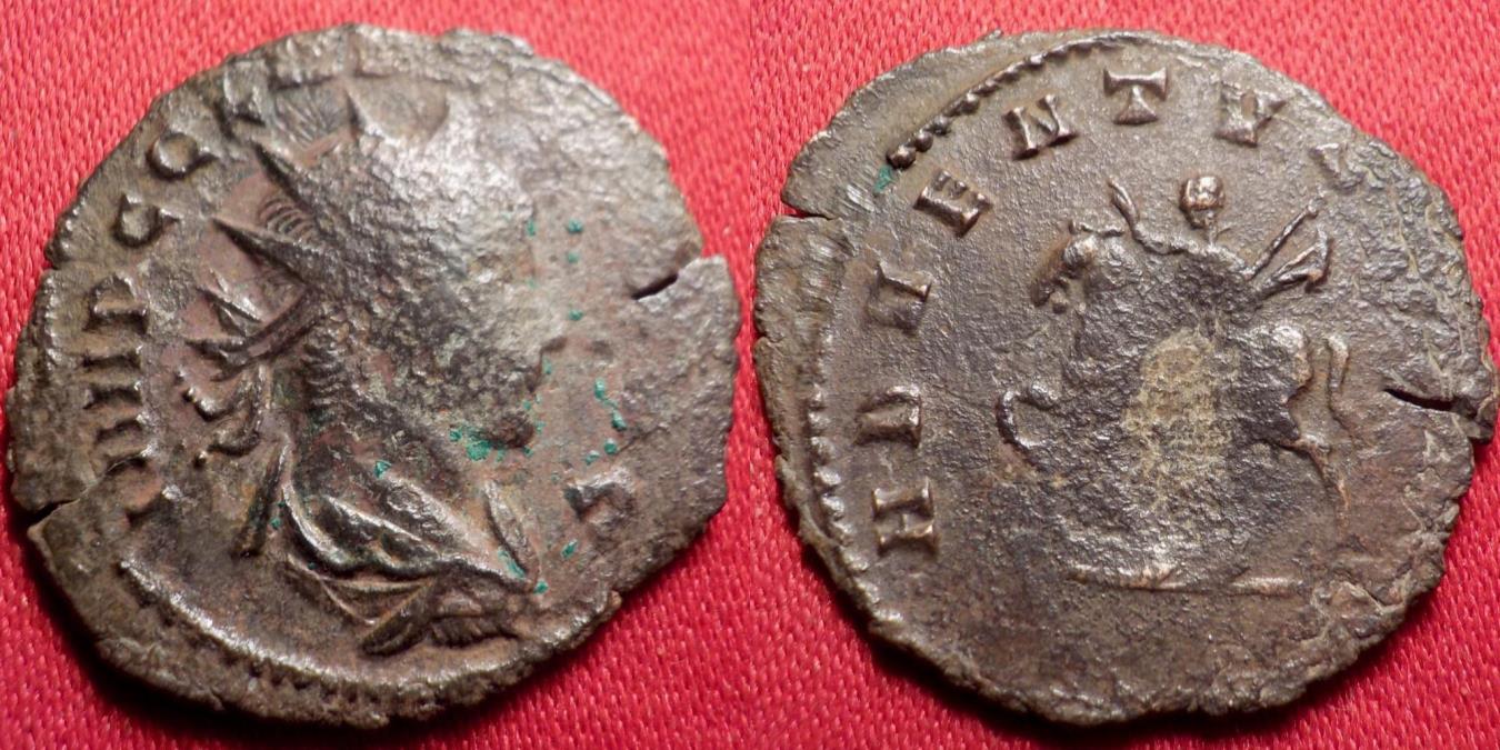 CLAUDIUS II GOTHICUS AE antoninianus. ADVENTUS AUG, Emperor on ...