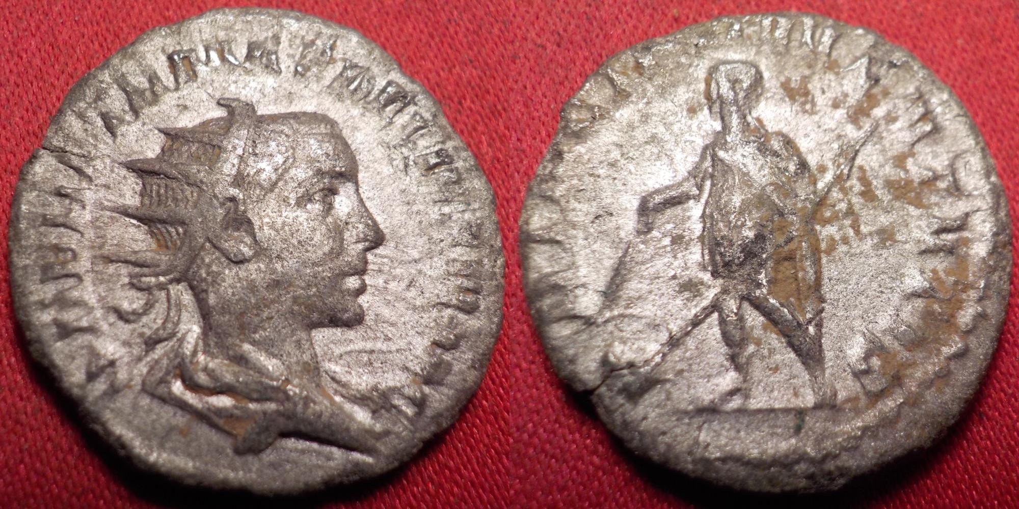 HERENNIUS ETRUSCUS AR silver antoninianus. Prince of the Youth ...