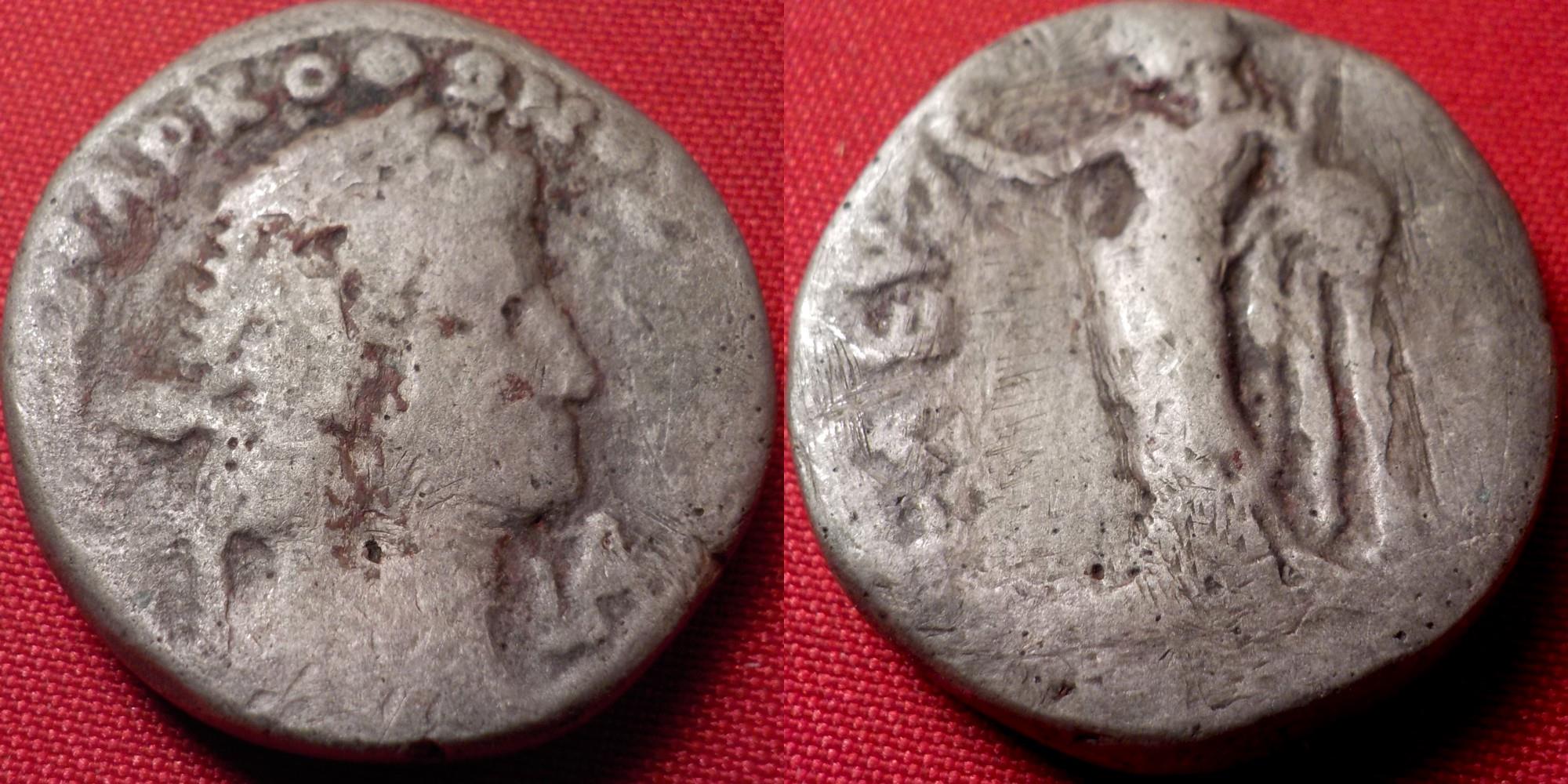 OTHO AR tetradrachm. Alexandria. ELeutheria standing, holding wreath ...