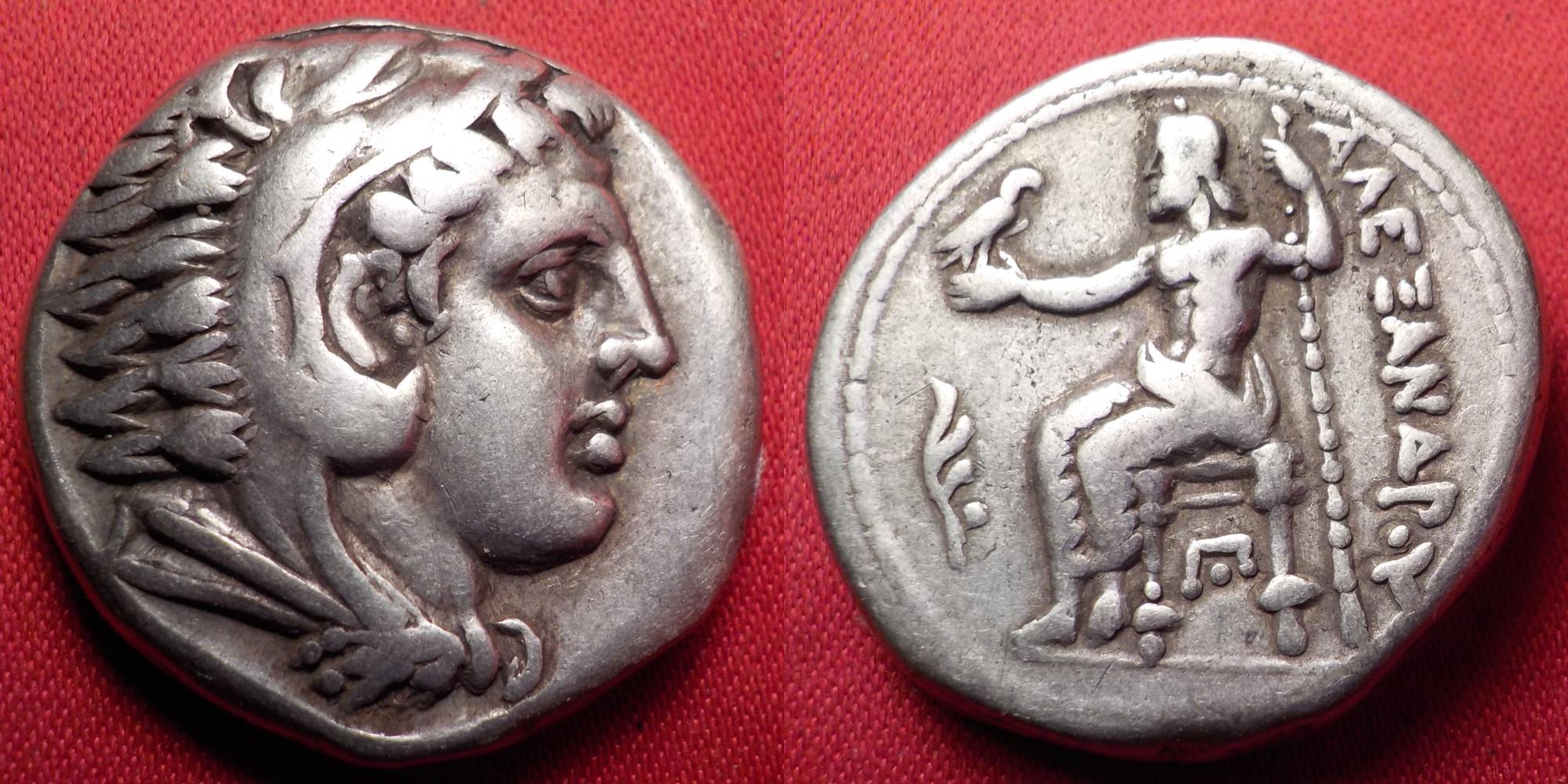 ALEXANDER III THE GREAT AR silver tetradrachm. Amphipolis mint, under ...