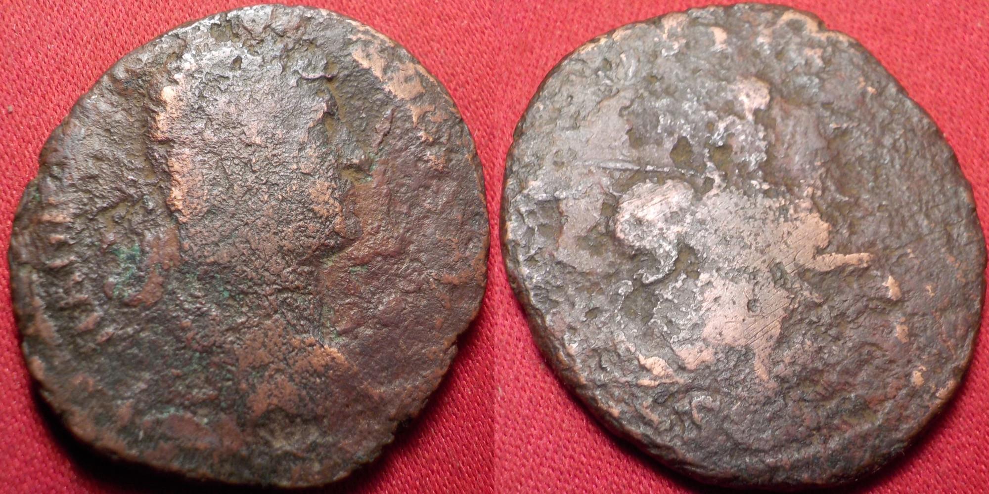 HADRIAN AE as. Hadrian on horseback, riding right. Scarce. | Roman ...