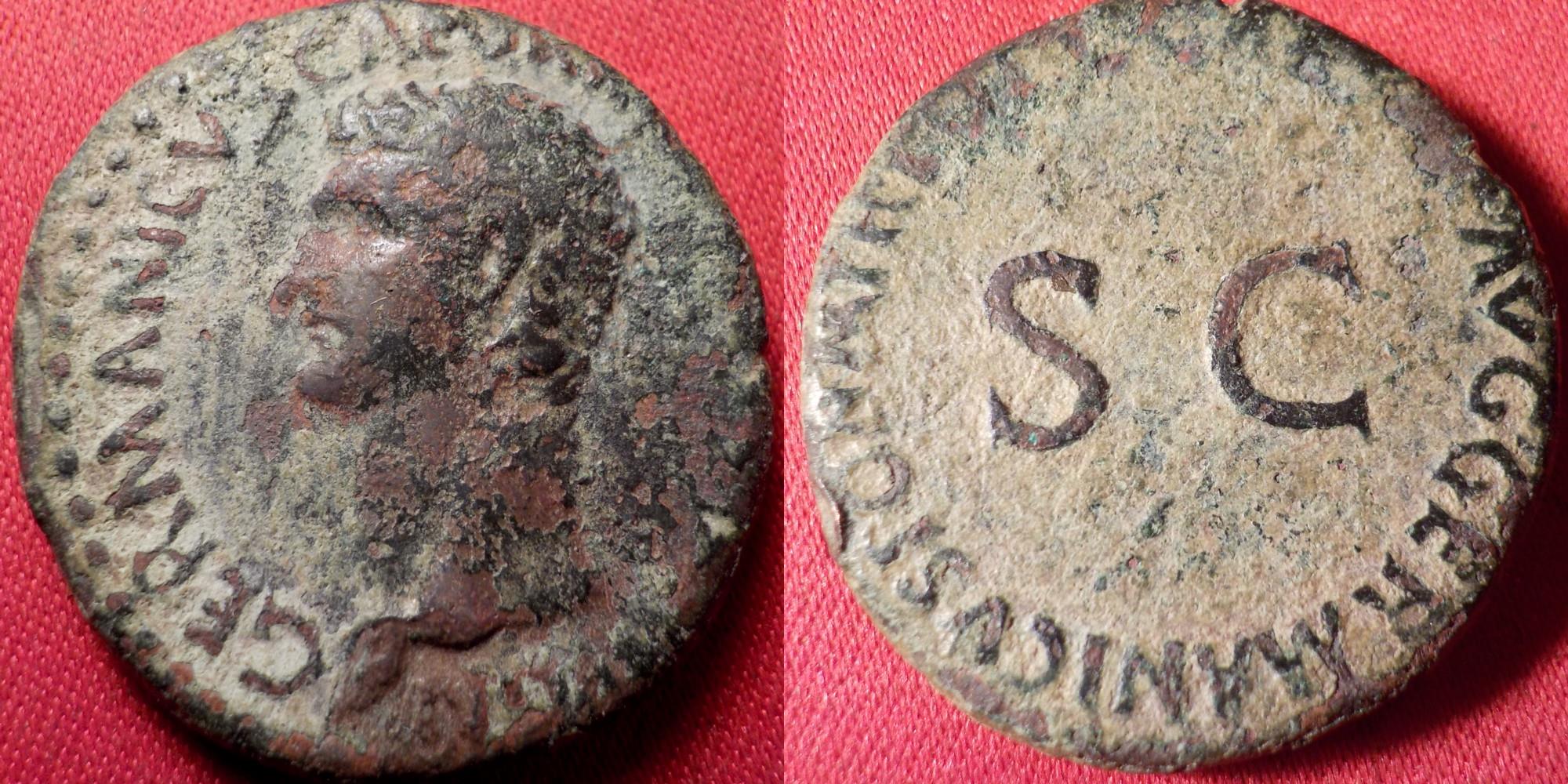 GERMANICUS AE as. Struck by Caligula. Legend around SC. | Roman ...