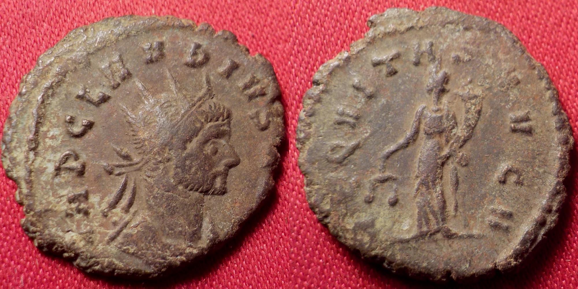 CLAUDIUS II GOTHICUS AE antoninianus. Antioch, Aequitas standing.