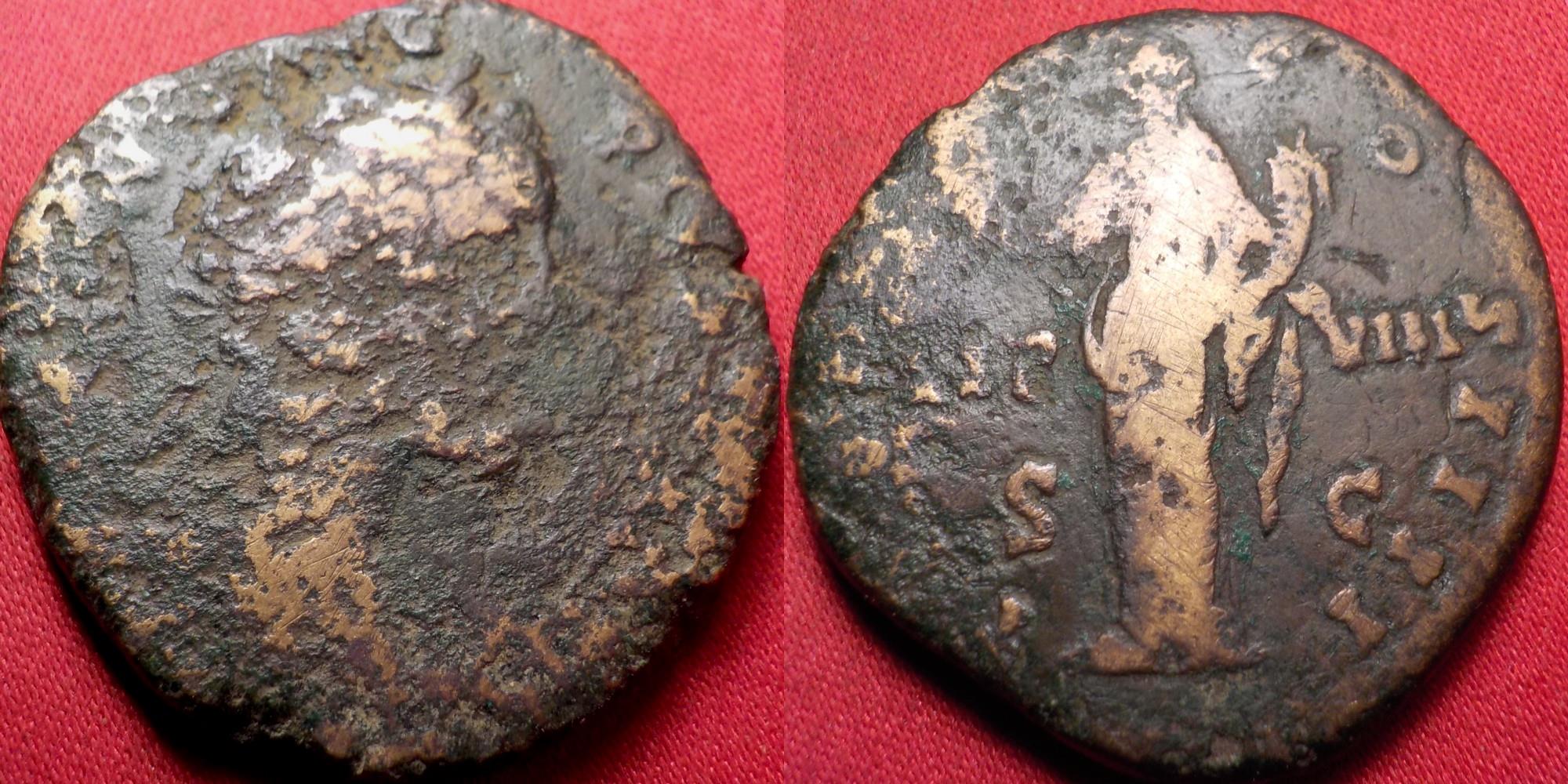 ANTONINUS PIUS AE sestertius. 8th liberalitas donative, Liberalitas ...