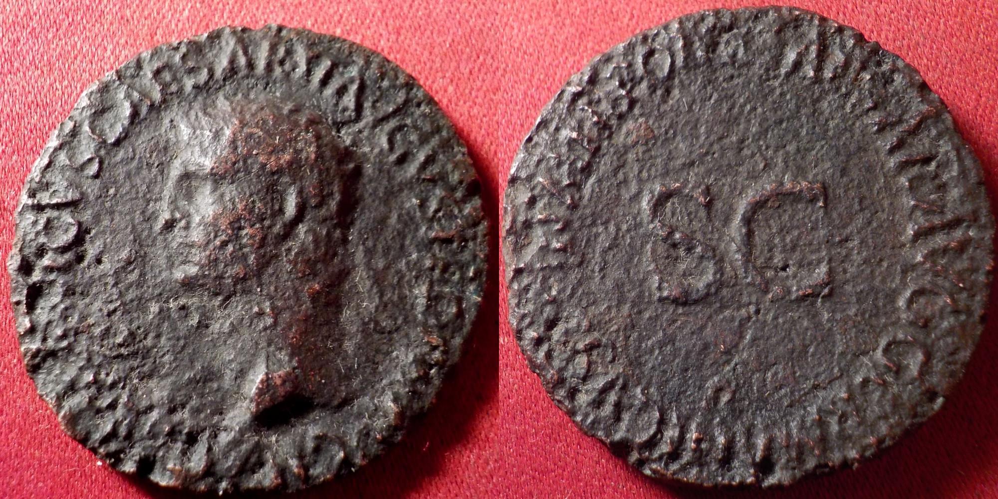 GERMANICUS AE as. Struck by Caligula. Legend around SC. | Roman ...