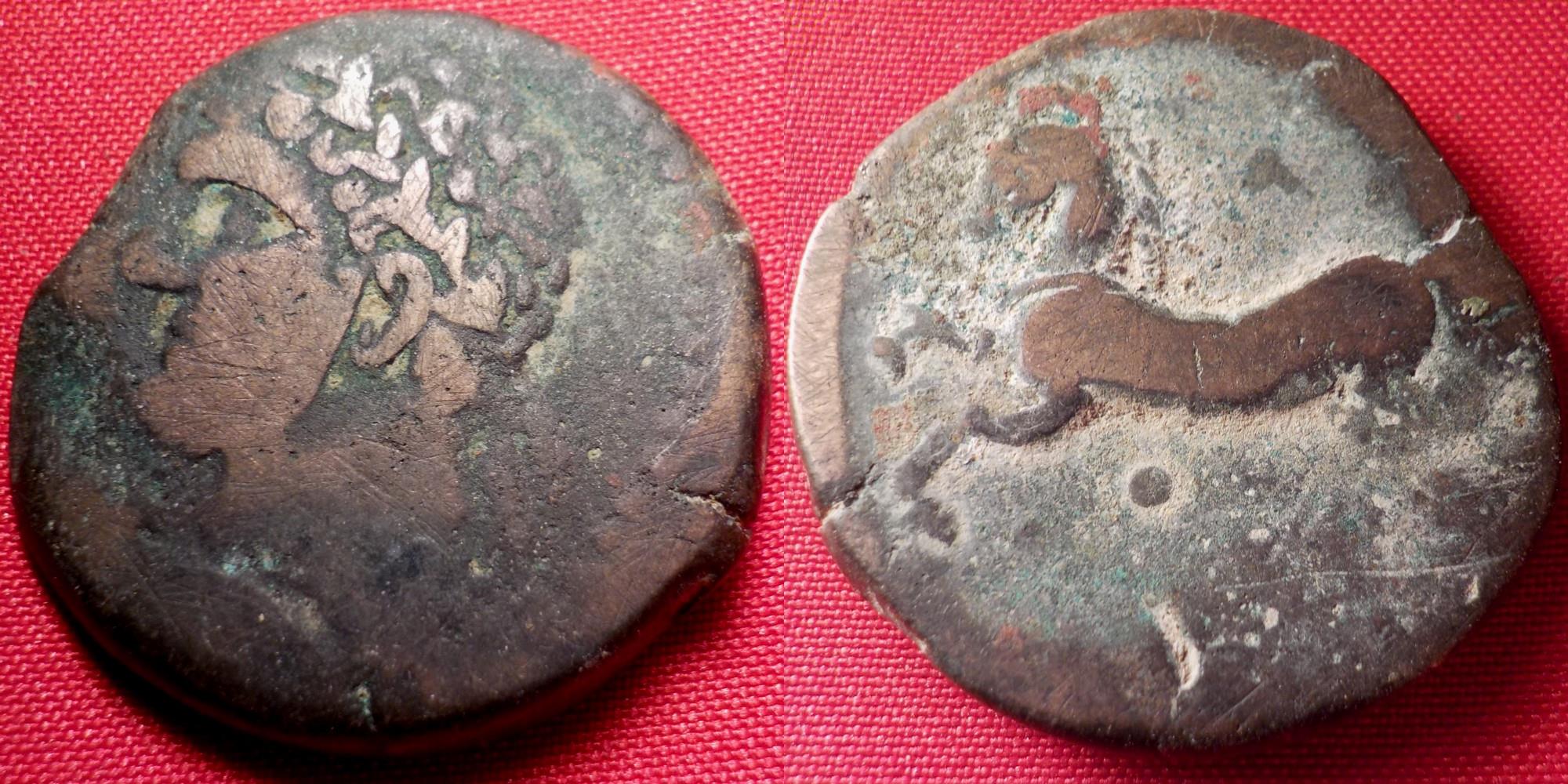 KINGDOM OF NUMIDIA, Micipsa, AE 27mm. Bearded bust, Horse galloping left.