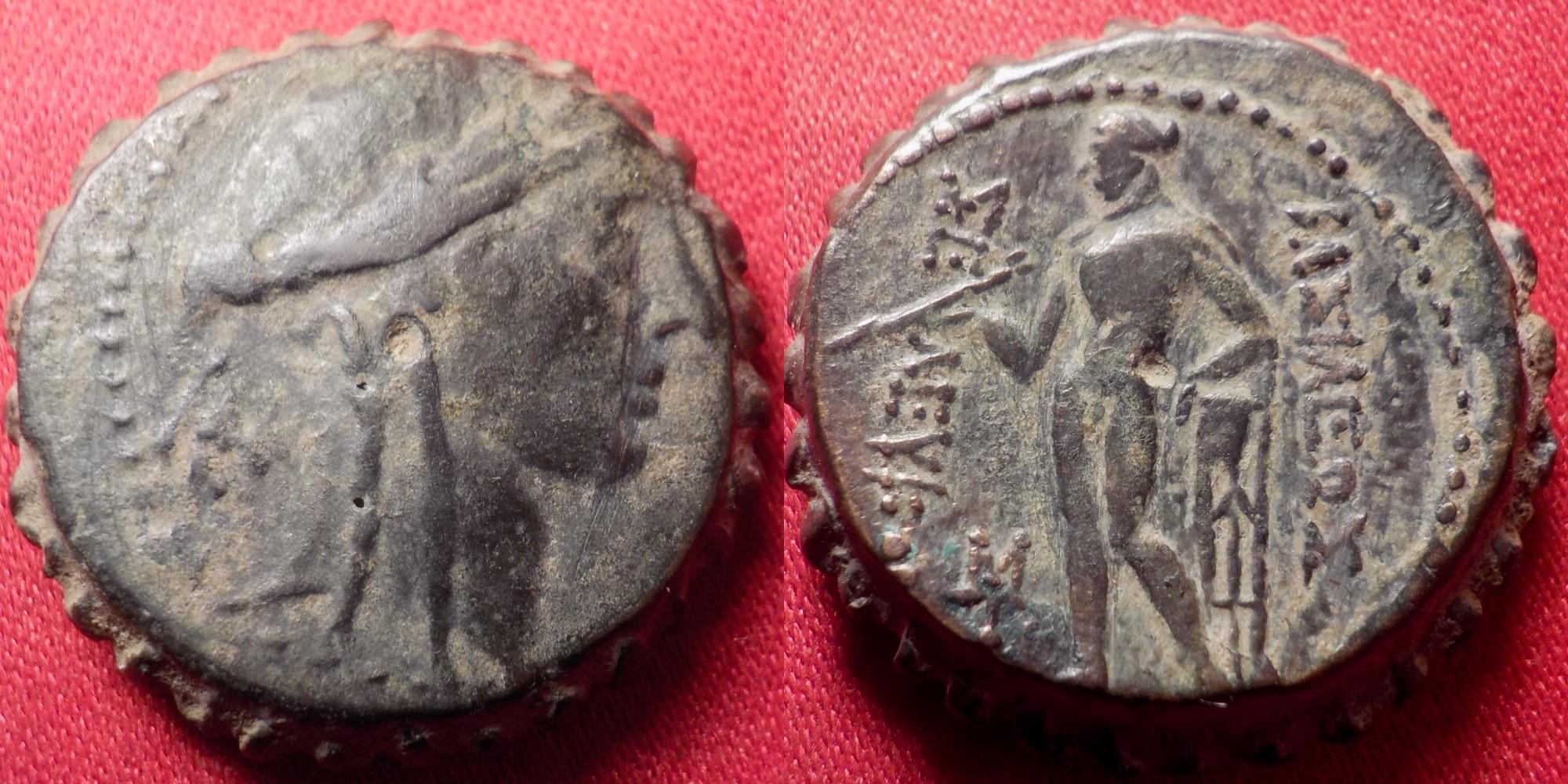 SELEUKOS IV PHILOPATOR AE 22mm serrate. 187-175 BC. Apollo | Greek Coins