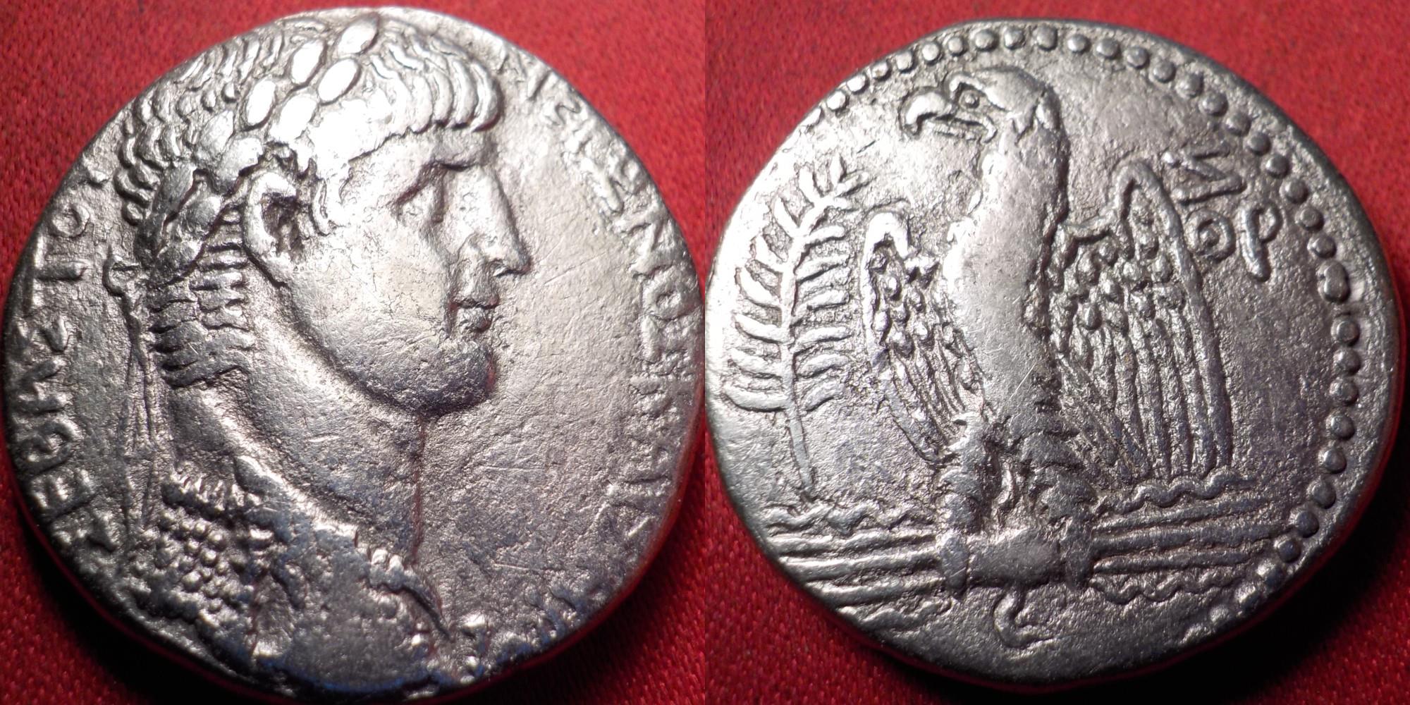 NERO AR silver tetradrachm. 60-61 AD. Eagle on thunderbolt. | Roman ...