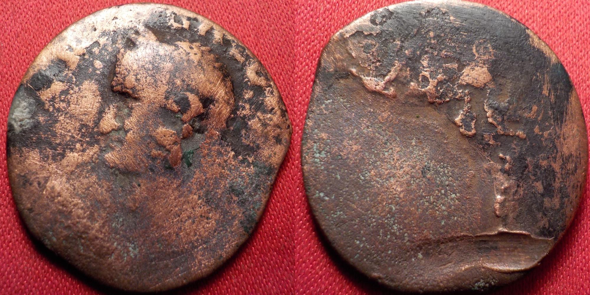 GALBA AE as. Goddess standing left. Left facing portrait | Roman ...