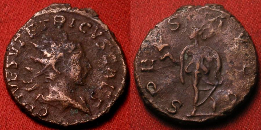 TETRICUS II AE antoninianus. Spes walking, holding flower. | Roman ...