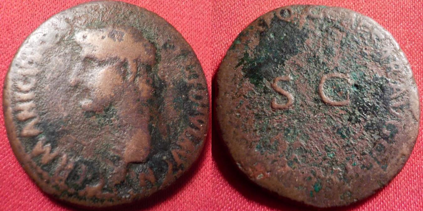 GERMANICUS AE as. Struck by Caligula. Legend around SC. | Roman ...