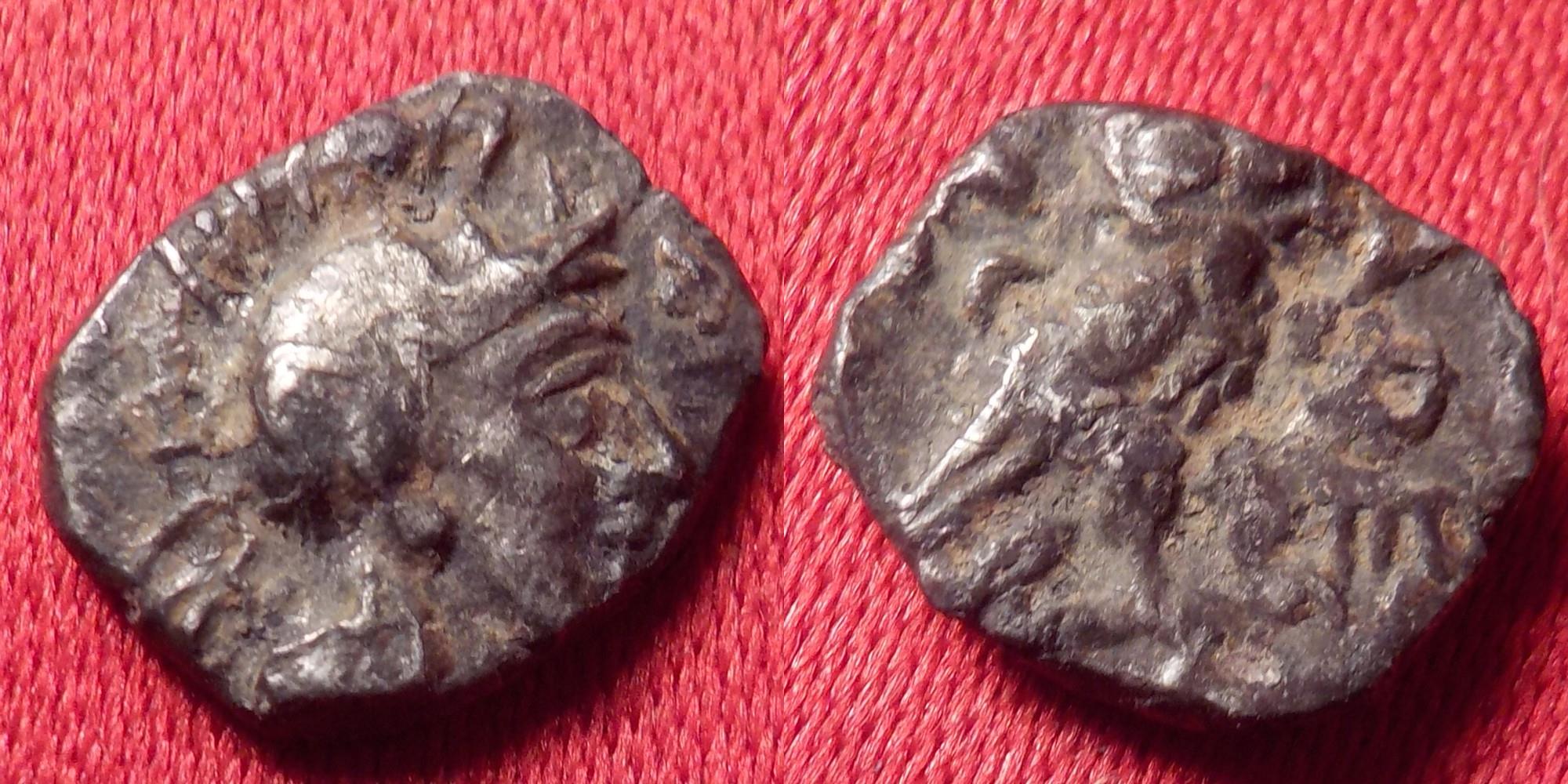 ATHENS AR silver obol. 5th century BC. Athena / Owl. Nice bust with ...