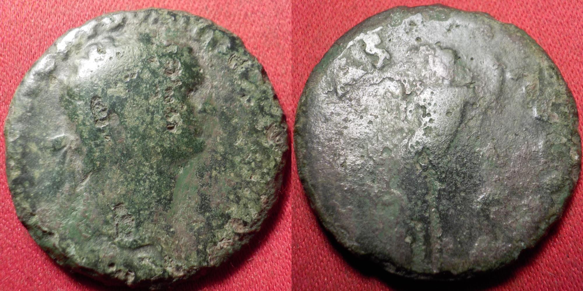 DOMITIAN, as Caesar under Titus, AE as. Aequitas standing. Scarce.