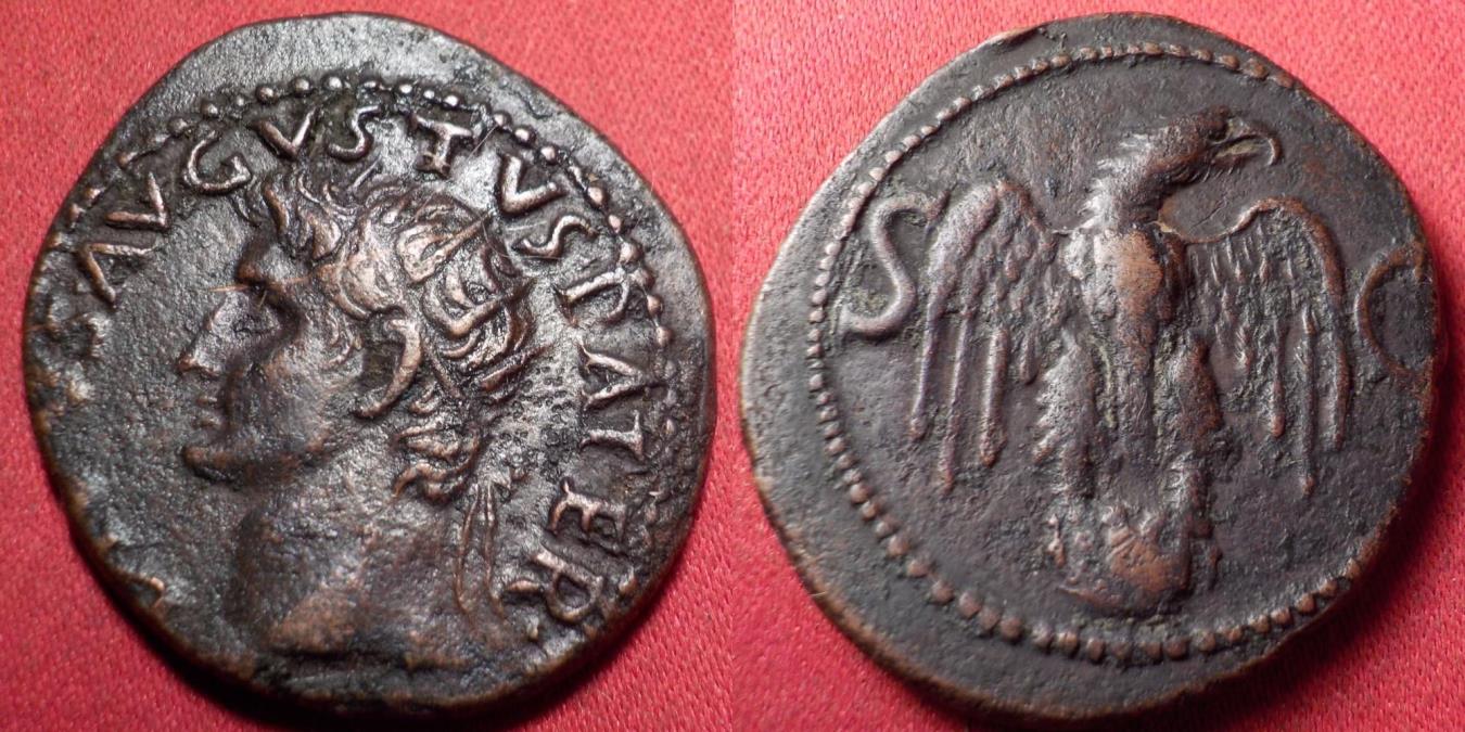 DIVUS AUGUSTUS AE as. Eagle standing on globe. Posthumuous issue by ...