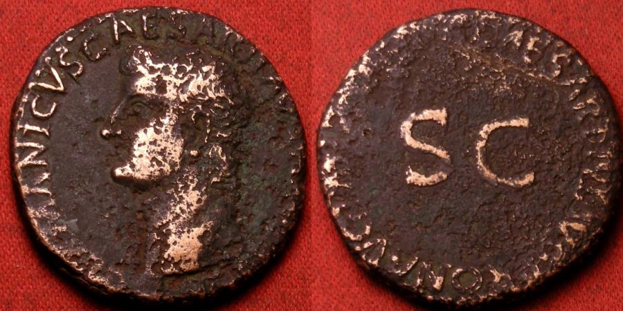 GERMANICUS AE as. Struck by Caligula. Legend around SC. | Roman ...