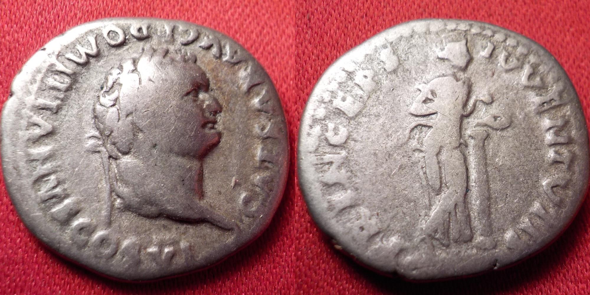 DOMITIAN, as Caesar under Vespasian, AR silver denarius. Prince of the ...