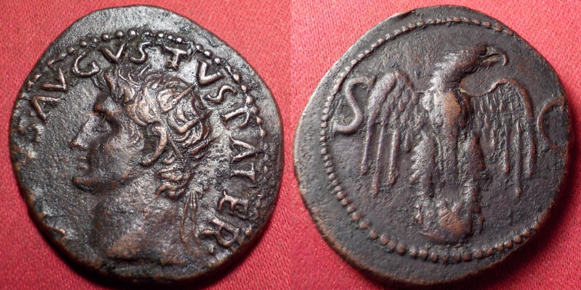 DIVUS AUGUSTUS AE as. Eagle standing on globe. Posthumuous issue by ...