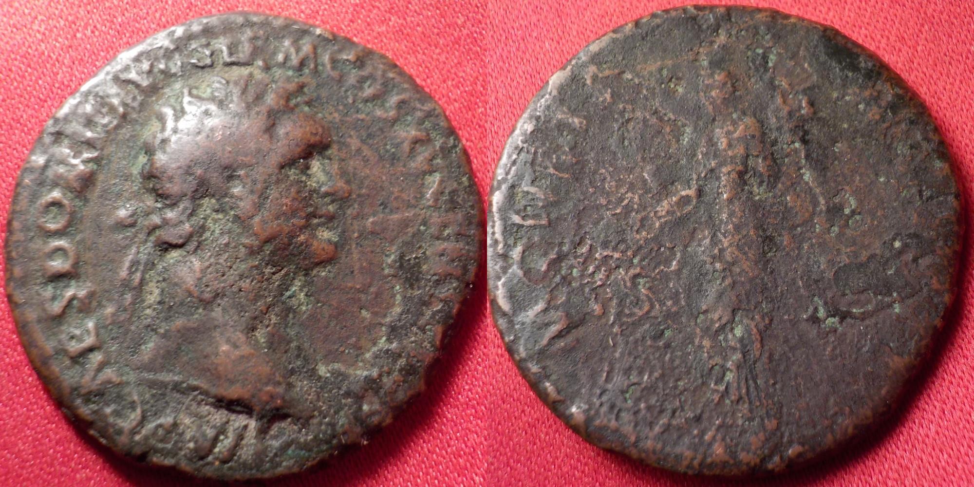 DOMITIAN AE as. MONETA standing, holding scales & cornucopia | Roman ...