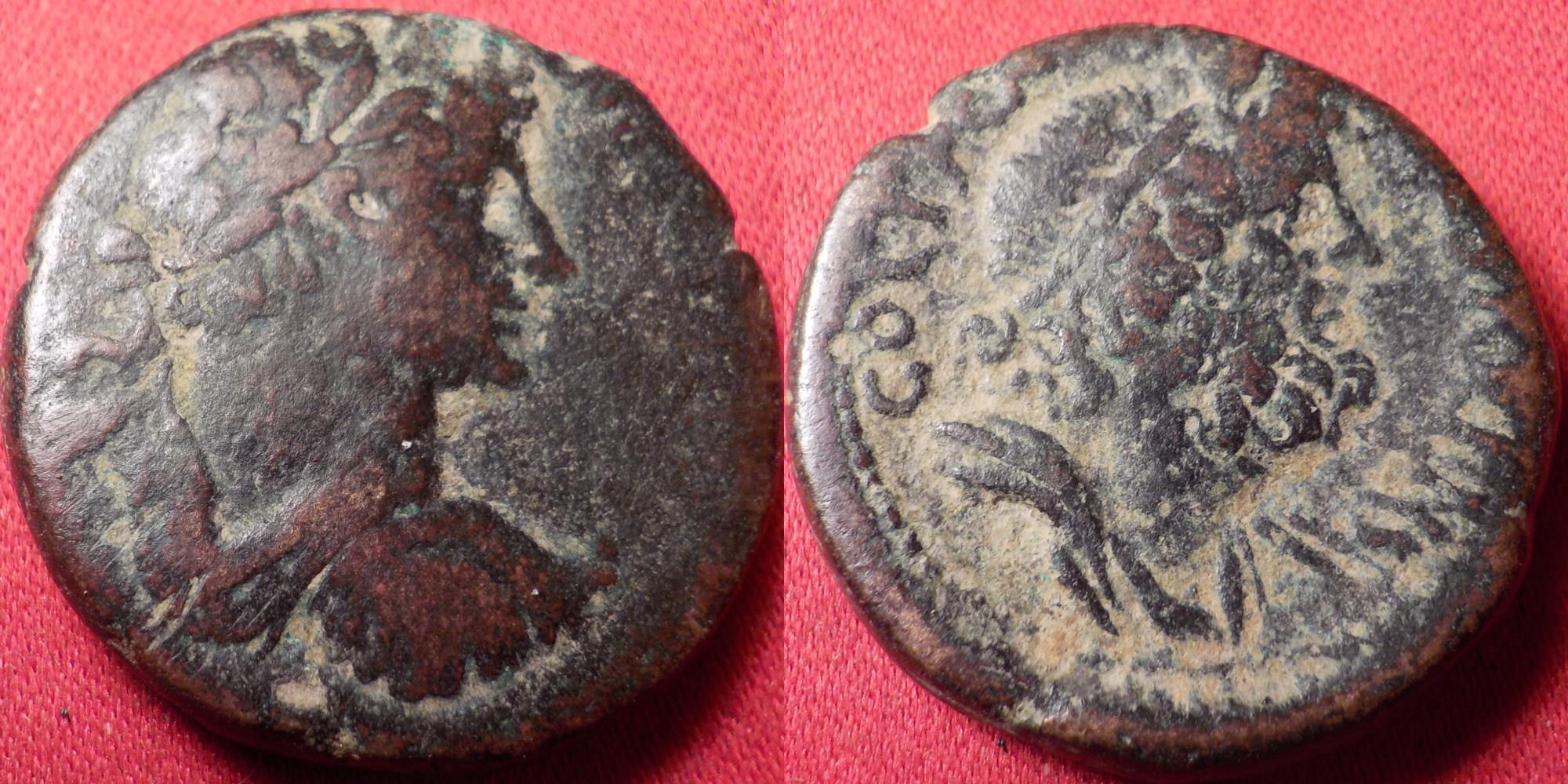 HADRIAN AE 'as'. Colonia Julia Flavia Caesarens (Caesarea Maritima ...