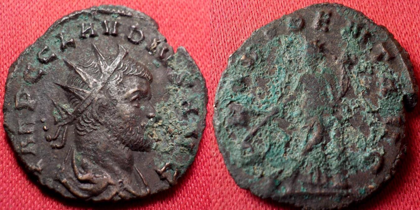 CLAUDIUS II GOTHICUS AE antoninianus. Rome. Providentia standing ...