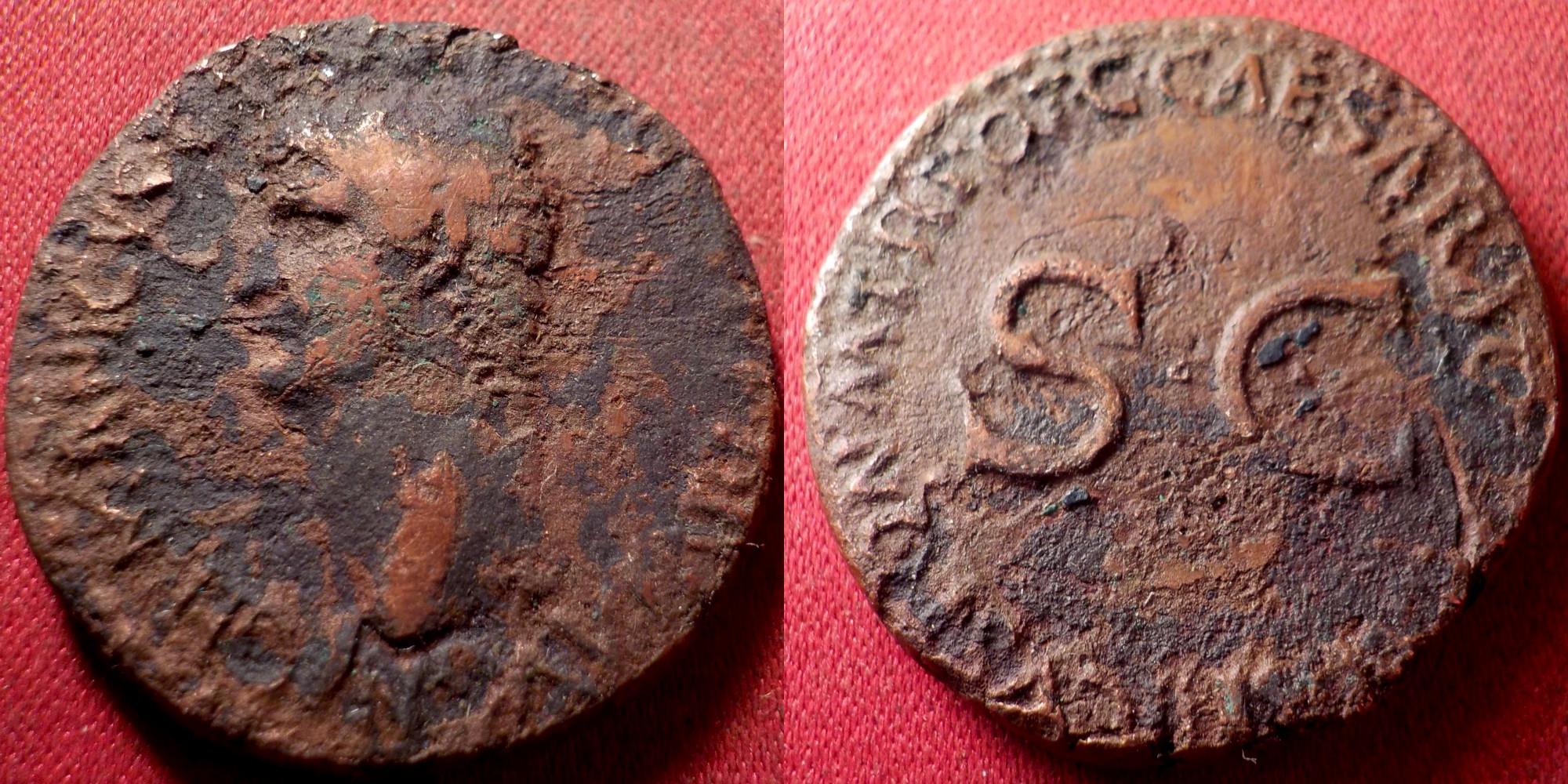 GERMANICUS AE as. Struck by Caligula. Legend around SC. | Roman ...