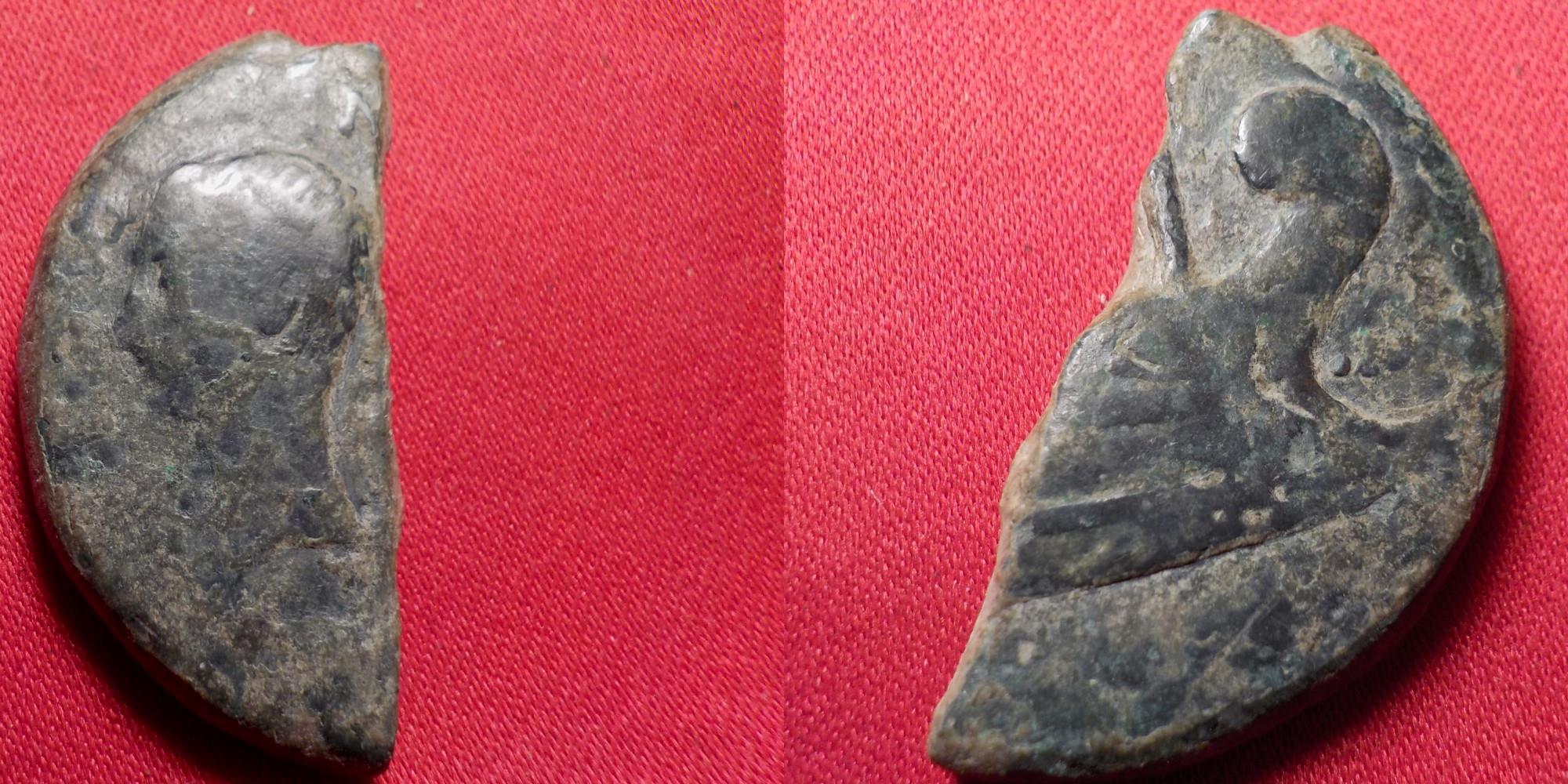 DIVUS JULIUS CAESAR (& OCTAVIAN) AE 'half' heavy dupondius. Prow of ...