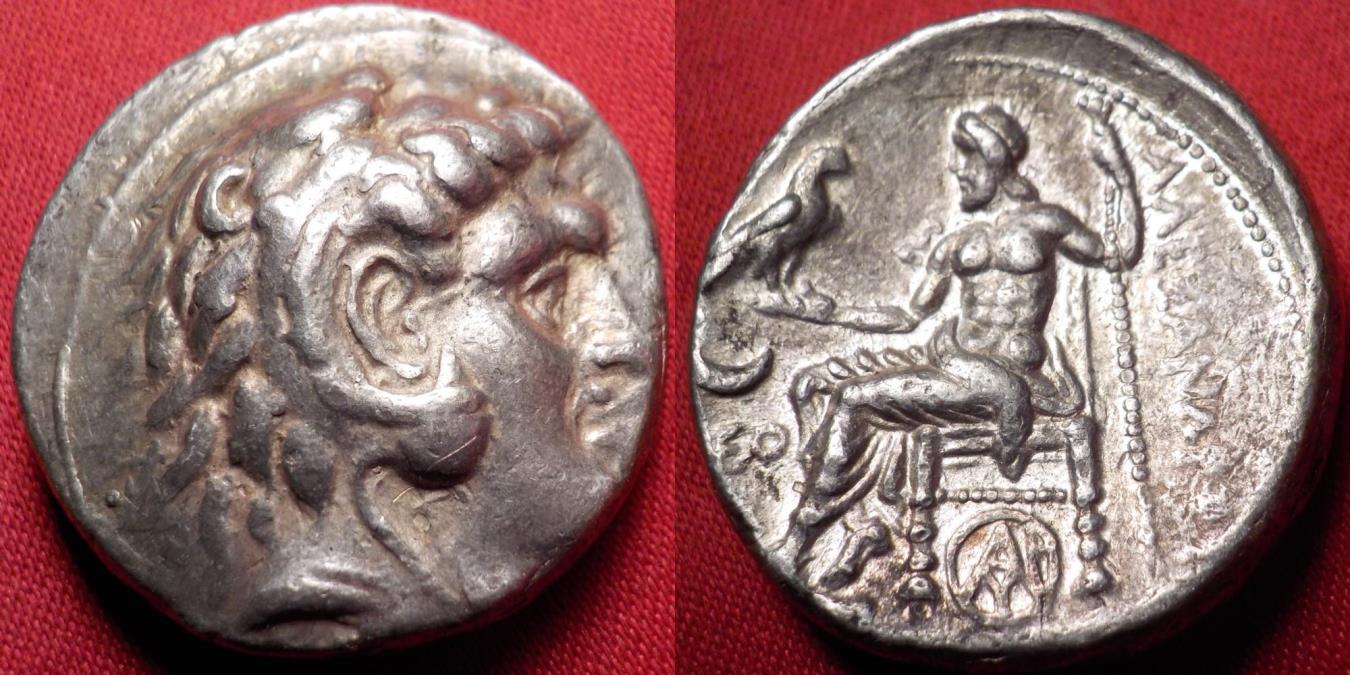 ALEXANDER III THE GREAT AR silver tetradrachm. Carrhae (Karrhai), under ...