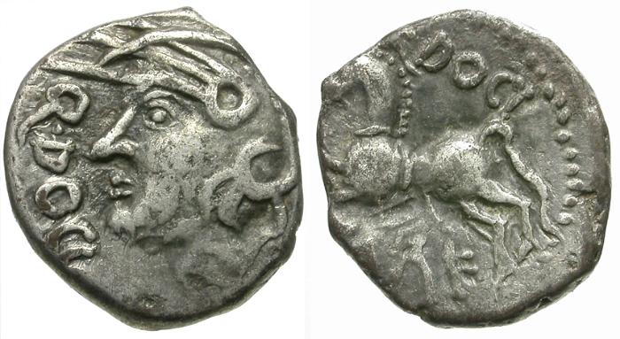 Ancient France. Celtic Gaul. Sequani Tribe AR Quinarius | Celtic Coins