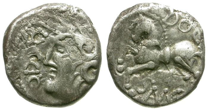 Ancient France. Celtic Gaul. Sequani Tribe AR Quinarius | Celtic Coins
