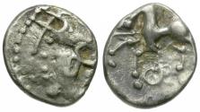 Ancient France. Celtic Gaul. Aedui Tribe AR Quinarius | Celtic Coins