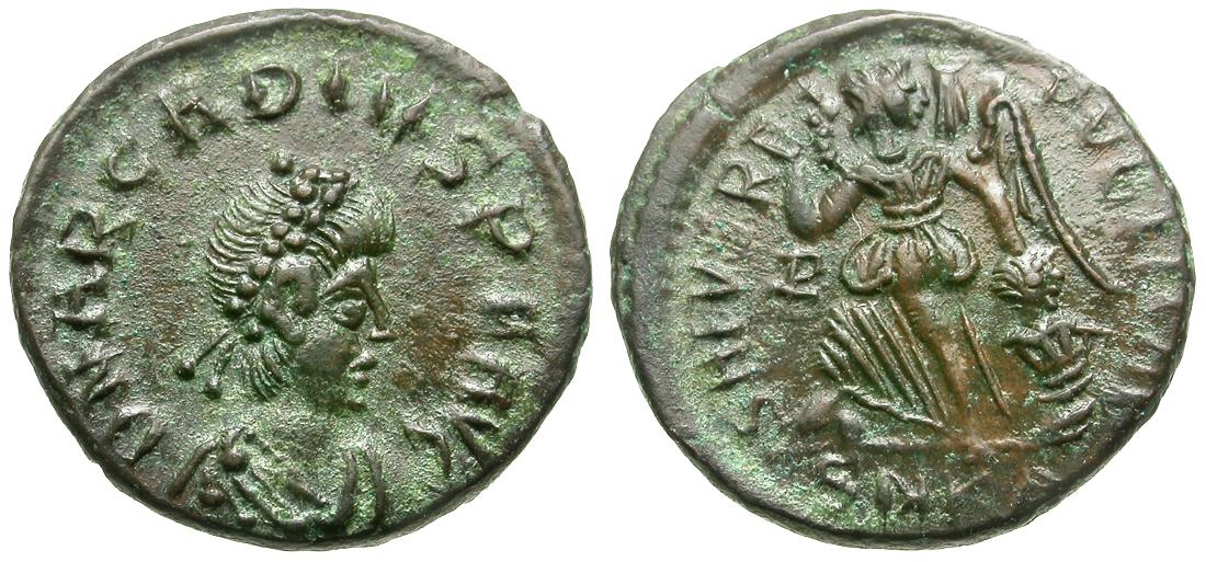 Arcadius (AD 383-408) Æ4 / Victory | Roman Imperial Coins