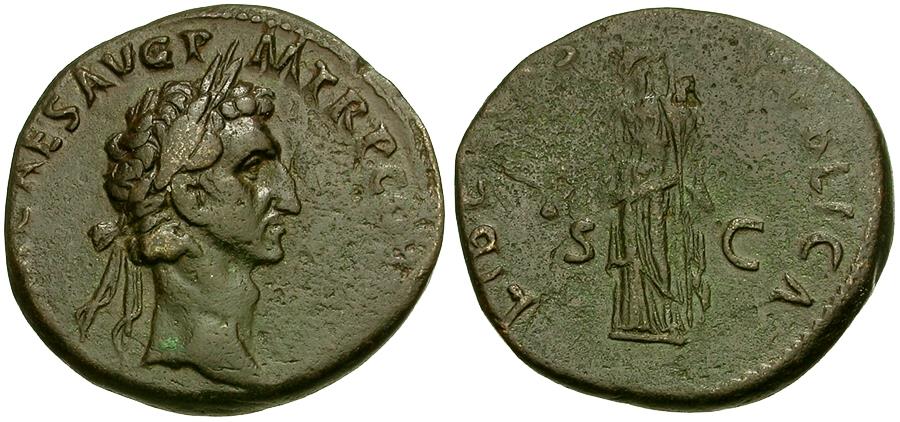 Nerva Æ AS / Libertas | Roman Imperial Coins