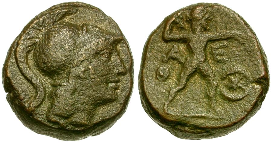 Attica. Athens Æ Obol / Zeus | Greek Coins