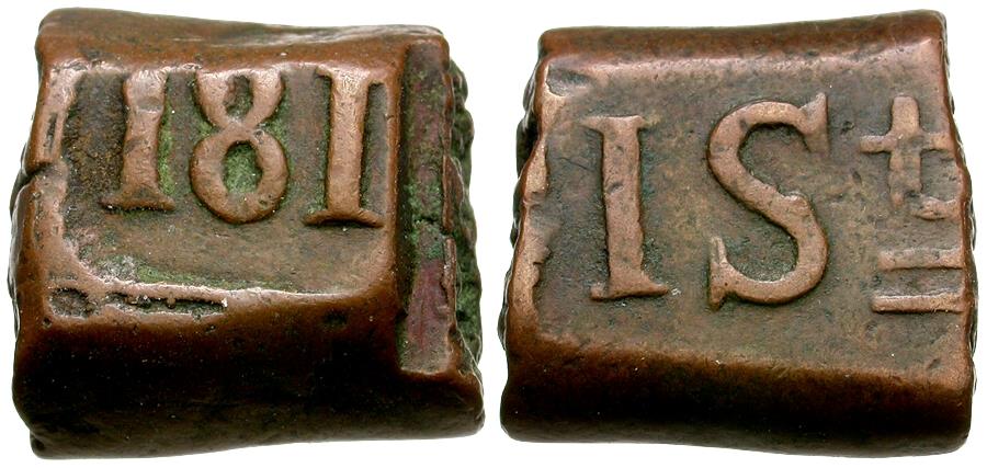 Dutch East Indies. Java. Batavian Republic copper 1 Stuiver Bonk