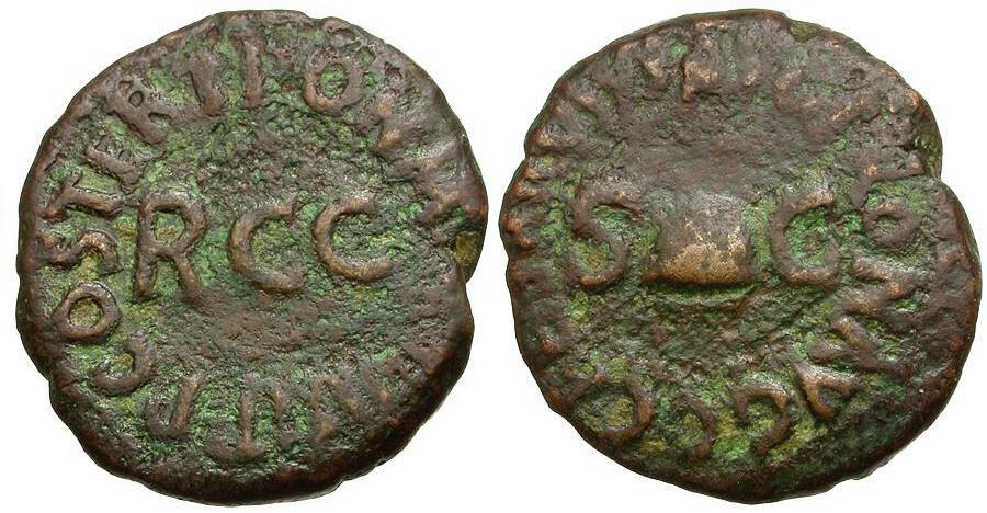Caligula Æ Quadrans / Pileus | Roman Imperial Coins