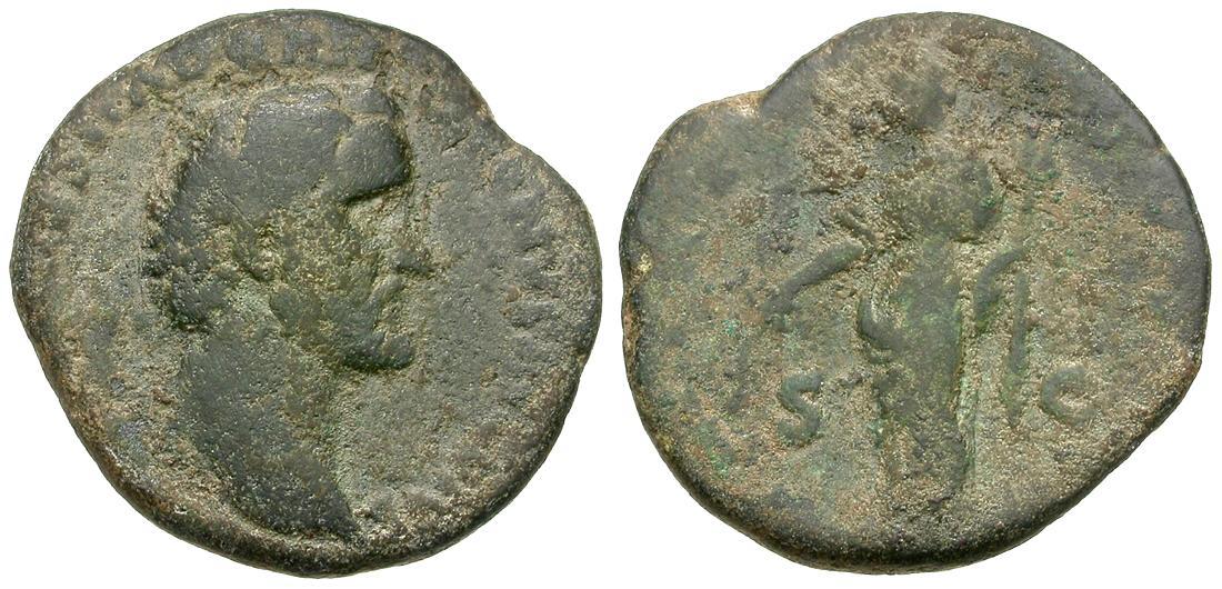 Antoninus Pius (AD 138-161) Æ As / Pax | Roman Imperial Coins