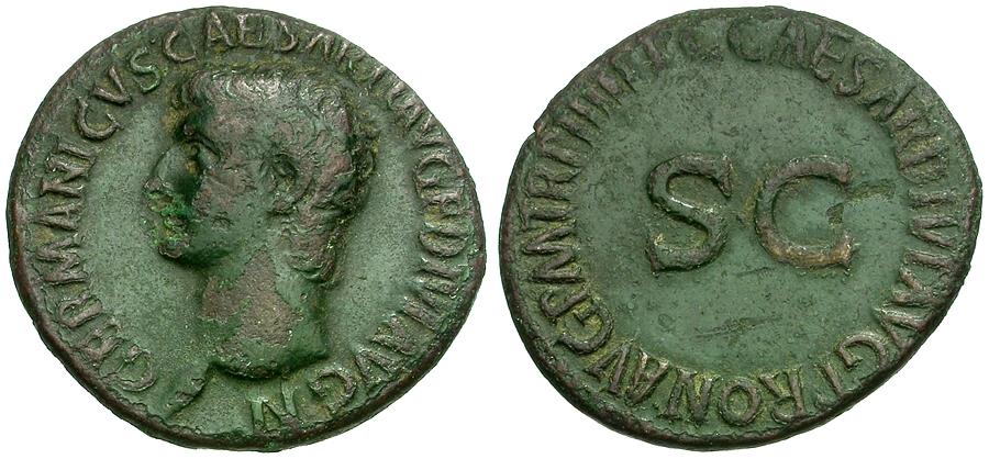 Germanicus. Stuck under Caligula Æ AS | Roman Imperial Coins