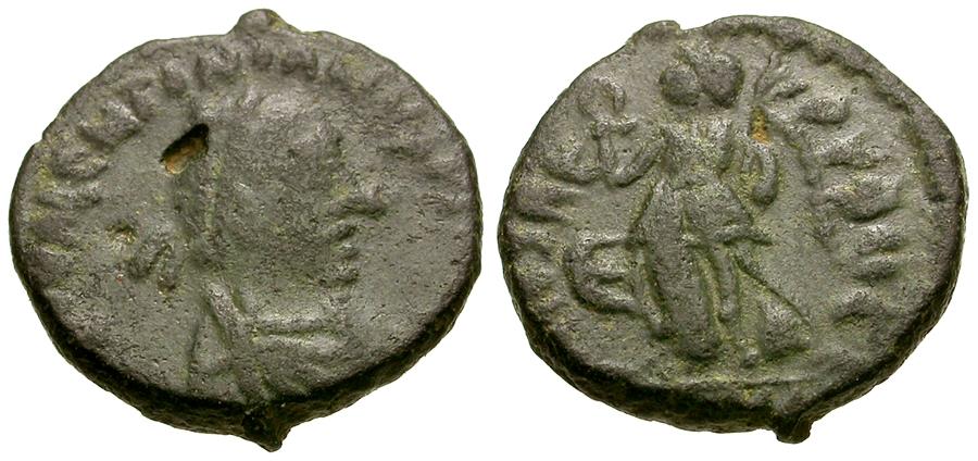 Valentinian III (AD 425-455) Æ12 / Victory | Roman Imperial Coins