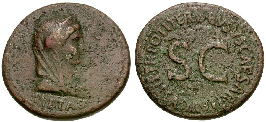 Drusus Æ Dupondius / Livia as Pietas | Roman Imperial Coins