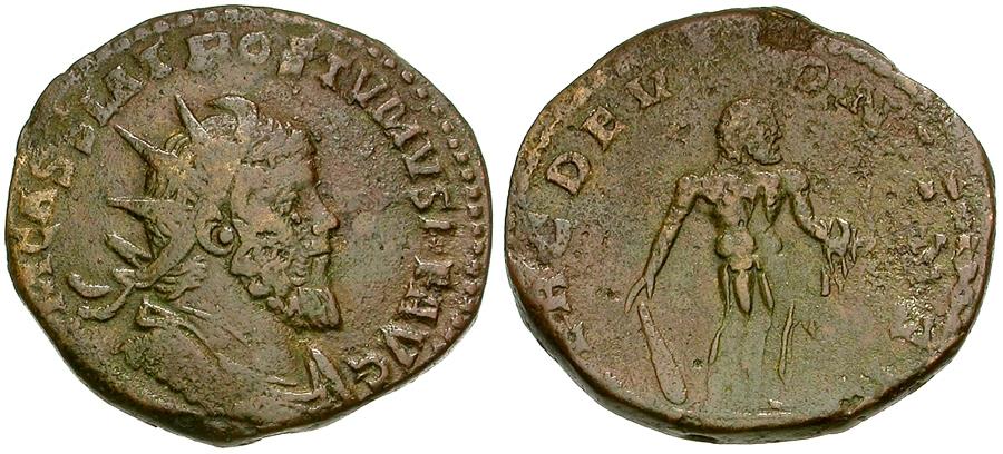 Postumus (AD 260-269) Æ Double Sestertius / Hercules | Roman Imperial Coins