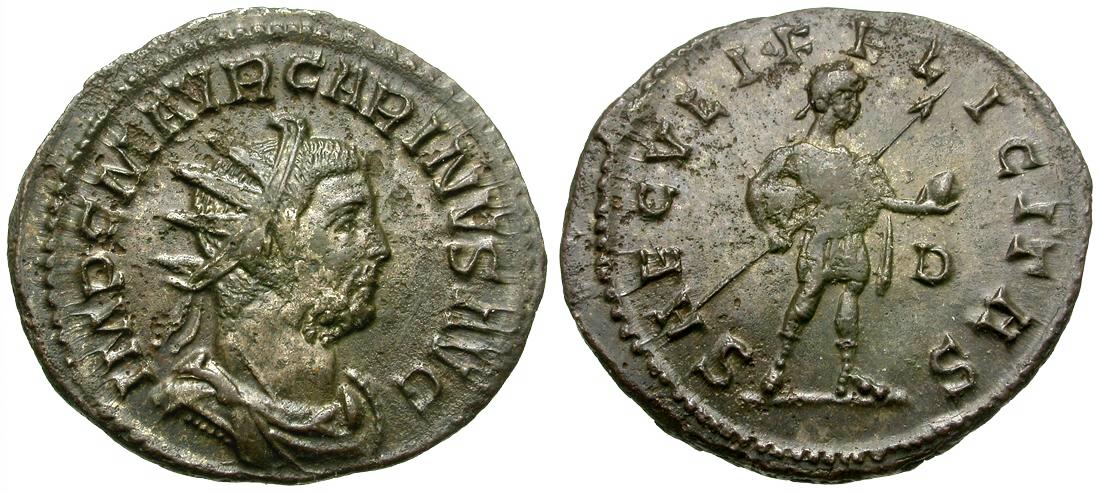 Carinus (AD 283-285) Silvered Æ Antoninianus / Emperor | Roman Imperial ...