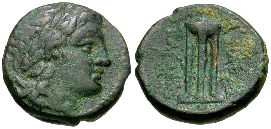Seleukid Kings. Antiochos II Theos (261-246 BC) Æ16 / Tripod