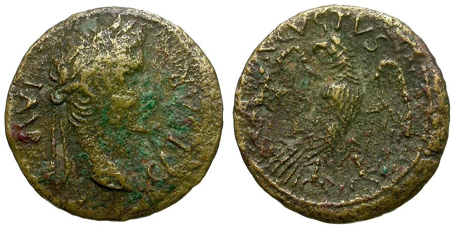 Augustus. Gaul Æ Quadrans / Eagle | Roman Provincial Coins