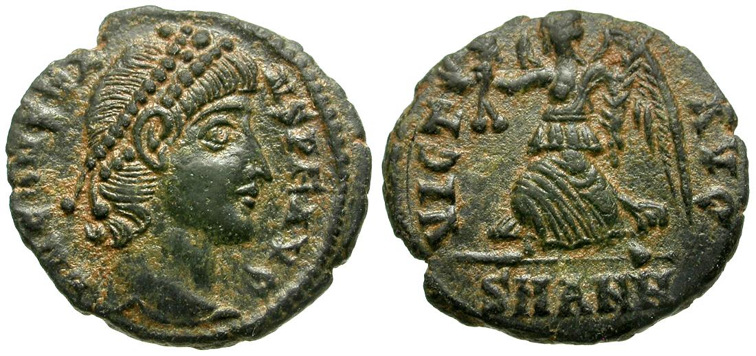 Constans (AD 337-350) Æ4 / Victory | Roman Imperial Coins