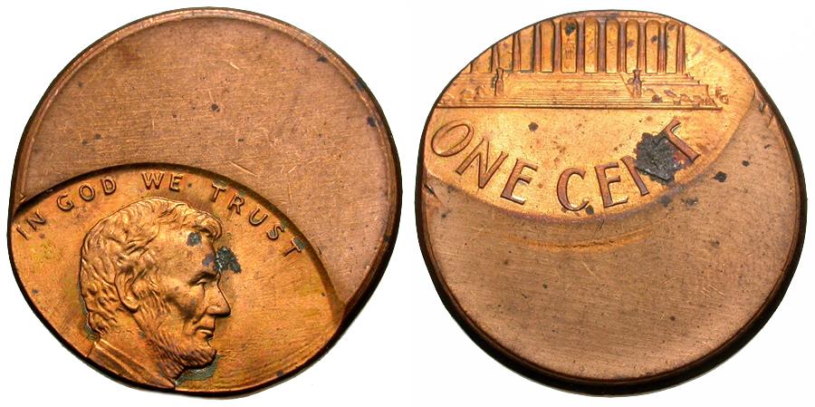 Lincoln Cent (1959-2008) / Off Center Strike | Errors