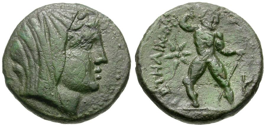 Bruttium. Petelia Æ Sextans / Zeus | Greek Coins
