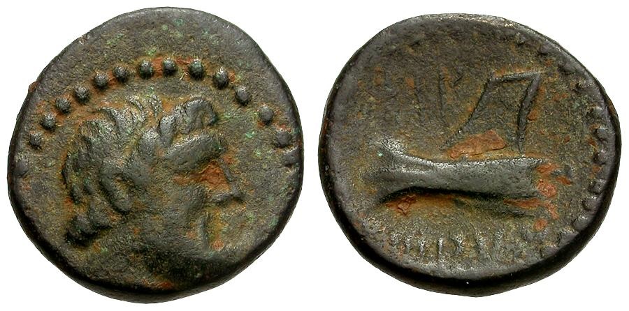 Phoenicia. Arados Æ17 / Ram of Galley | Greek Coins